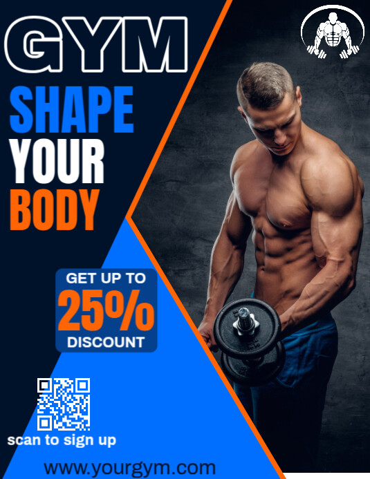 Gym Ad flyer Template | PosterMyWall