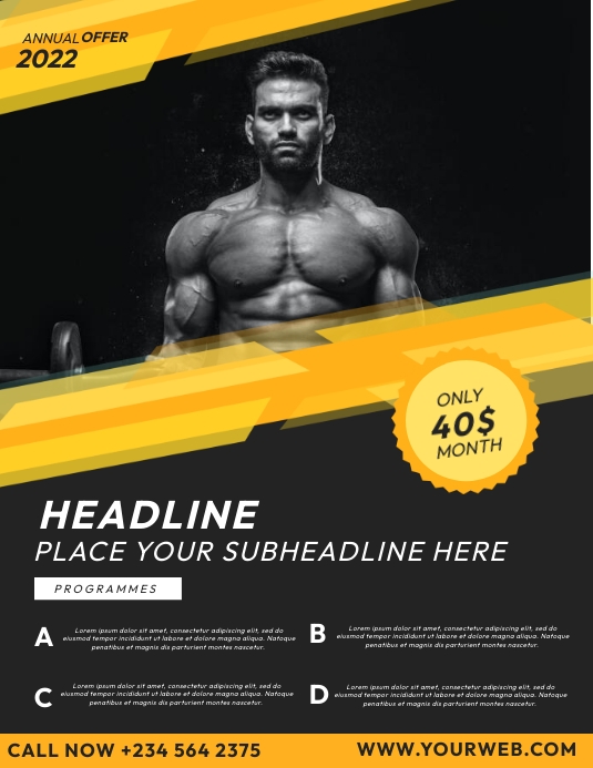 Gym Ads Offer Template | PosterMyWall