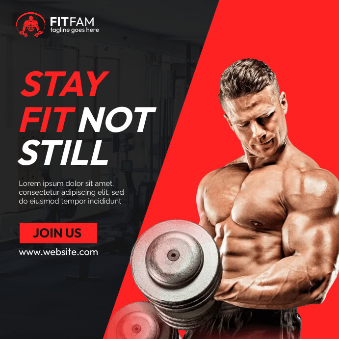 Gym and bodybuilding flyer Template | PosterMyWall