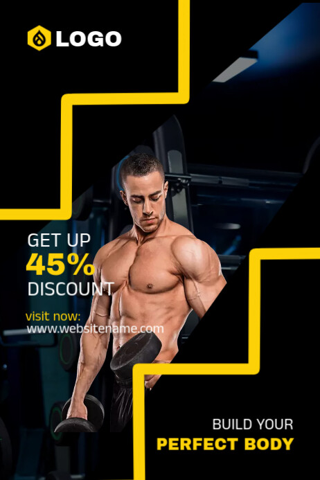 Plantilla de Gym and fitness ad poster | PosterMyWall