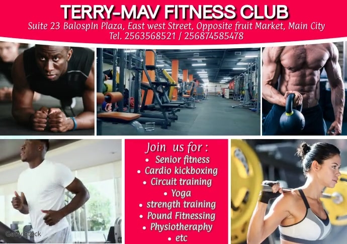 Gym and fitness club Template | PosterMyWall