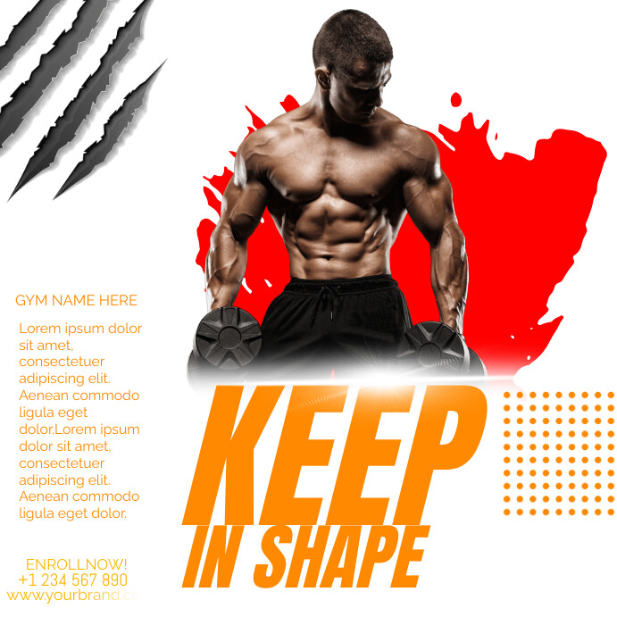 gym and fitness Template | PosterMyWall
