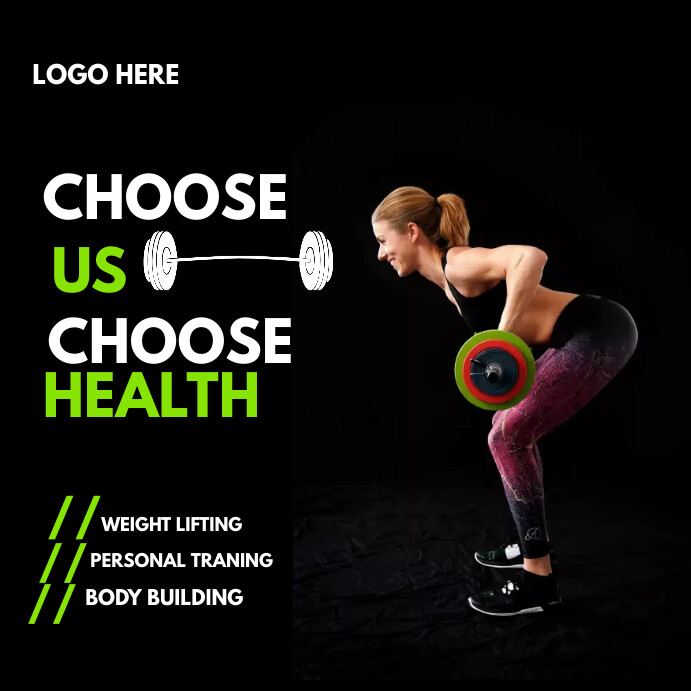 gym banner design template | PosterMyWall