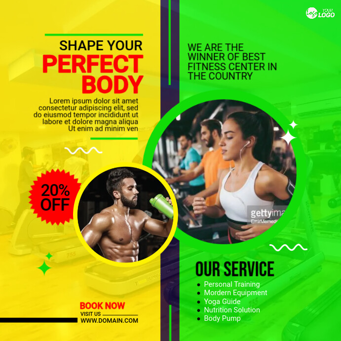 Gym Center Post Template | PosterMyWall