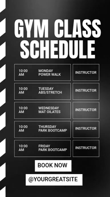 Copy of Gym Class Schedule Flyer | PosterMyWall