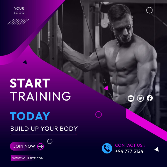 Gym Template | PosterMyWall