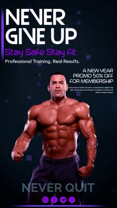 Gym Fitness Ads Template | PosterMyWall