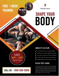 Gym Fitness Flyer Template | PosterMyWall