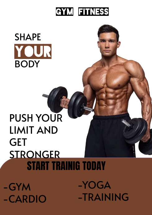 gym fitness Template | PosterMyWall