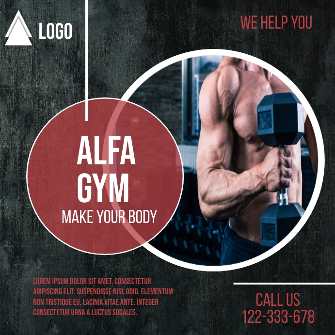 Gym flyers Template | PosterMyWall