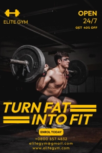 Gym flyers Template | PosterMyWall
