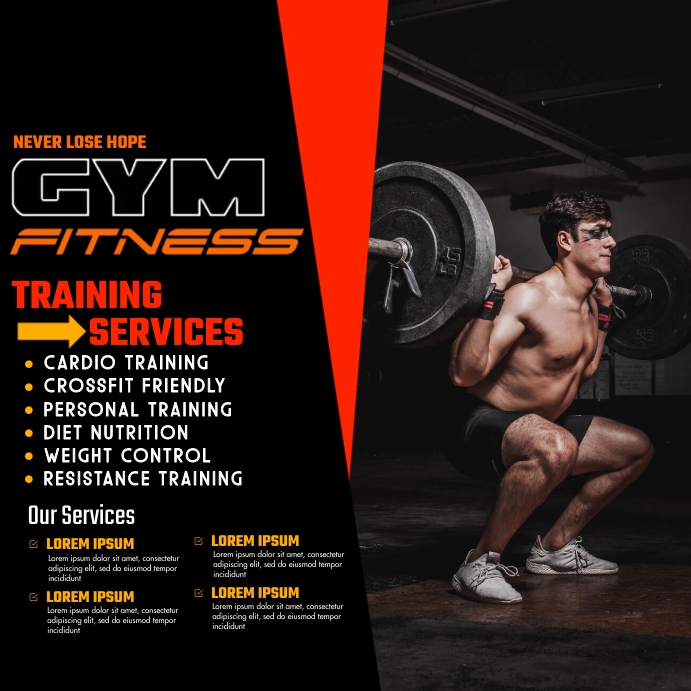 Modèle GYM INSTA.KC | PosterMyWall