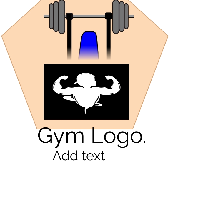 Gym Logo design template. | PosterMyWall