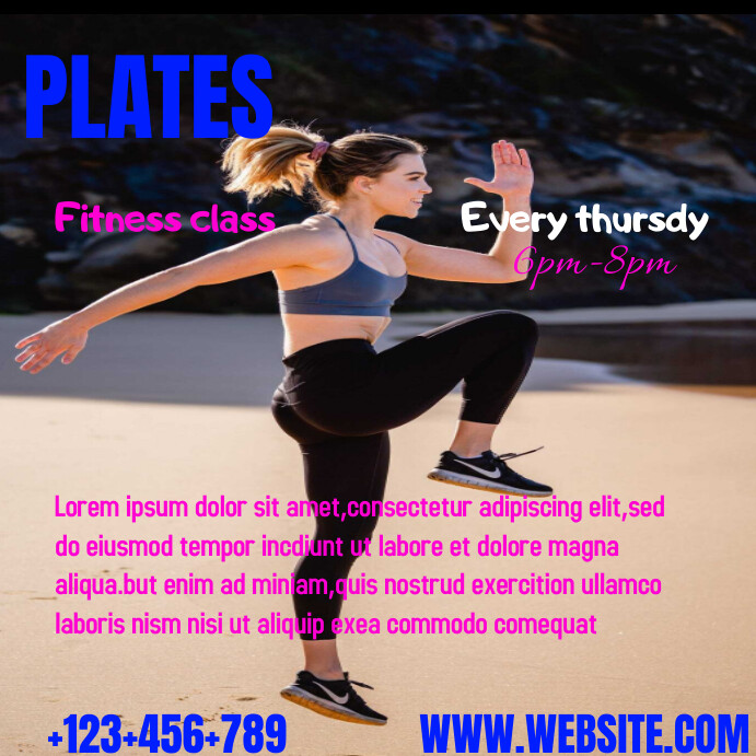 GYM post Templat | PosterMyWall