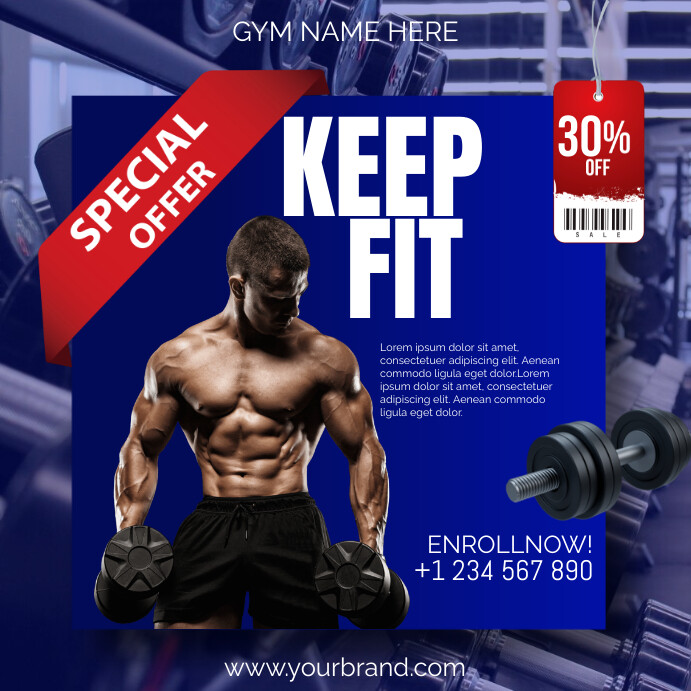 gym poster Template | PosterMyWall