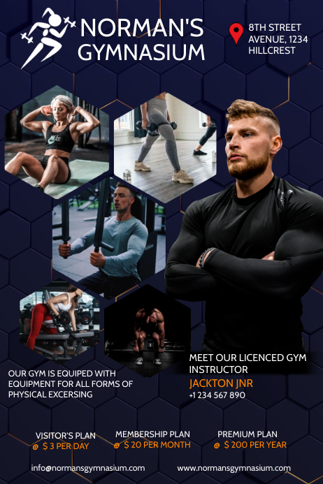 gym poster Template | PosterMyWall