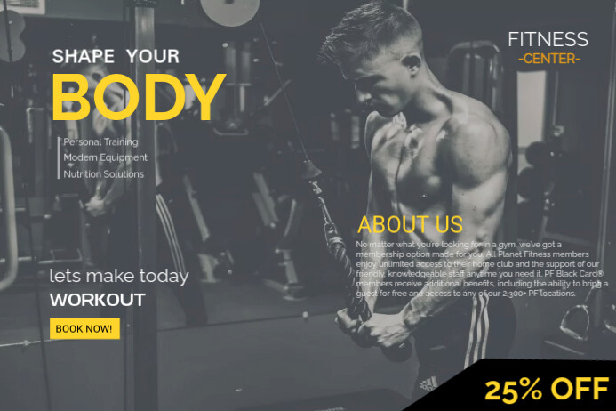 GYM poster Template | PosterMyWall