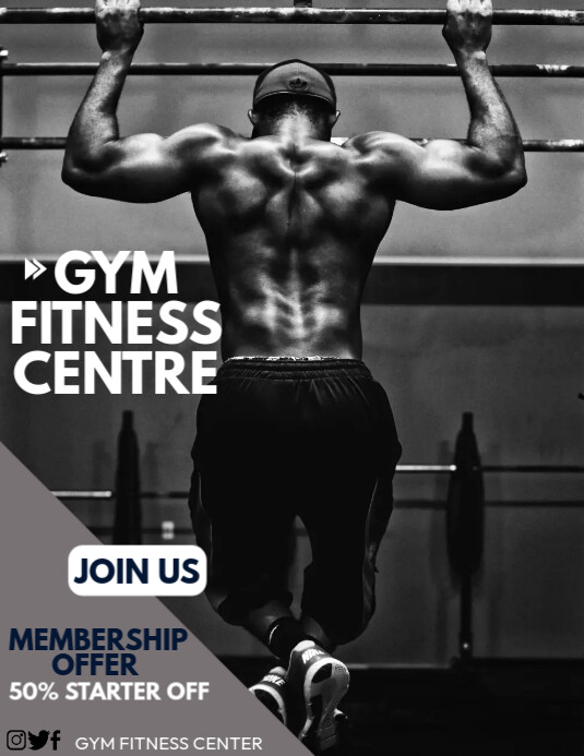 Gym poster Template | PosterMyWall