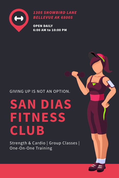 GYM POSTER Template | PosterMyWall