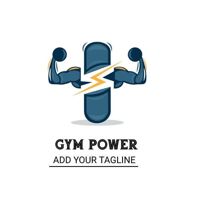 Gym Power Logo Template | PosterMyWall