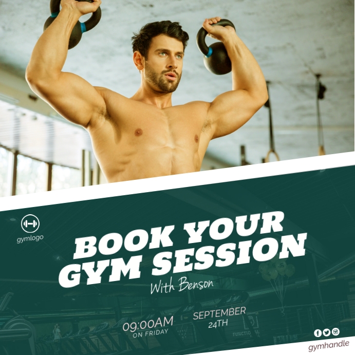 GYM SESSION FLYER Template | PosterMyWall