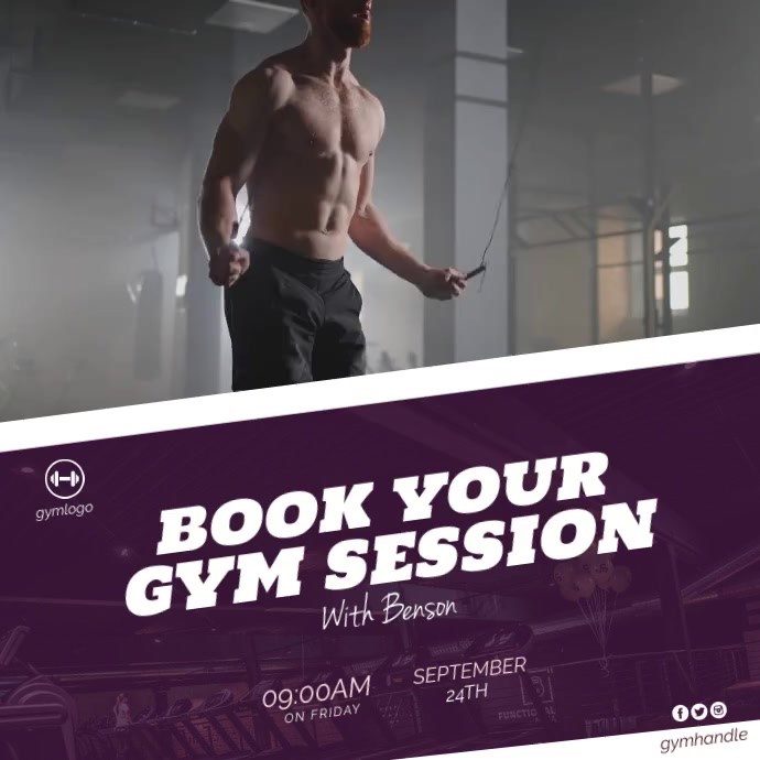 Plantilla de Folleto de Sesión de Gimnasio | PosterMyWall