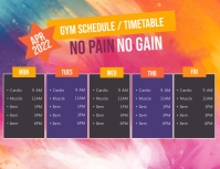 Gym Timetable Template | PosterMyWall