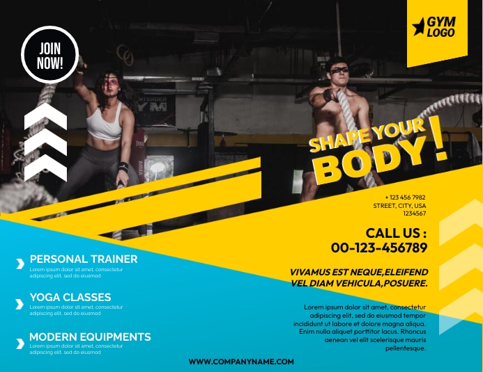 Copy of Gym Training | PosterMyWall