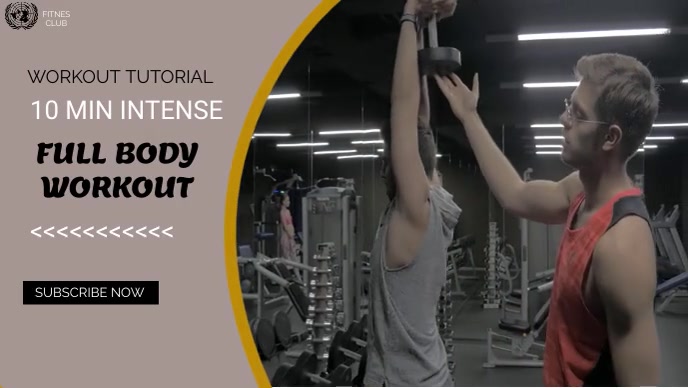gym work out video Template | PosterMyWall