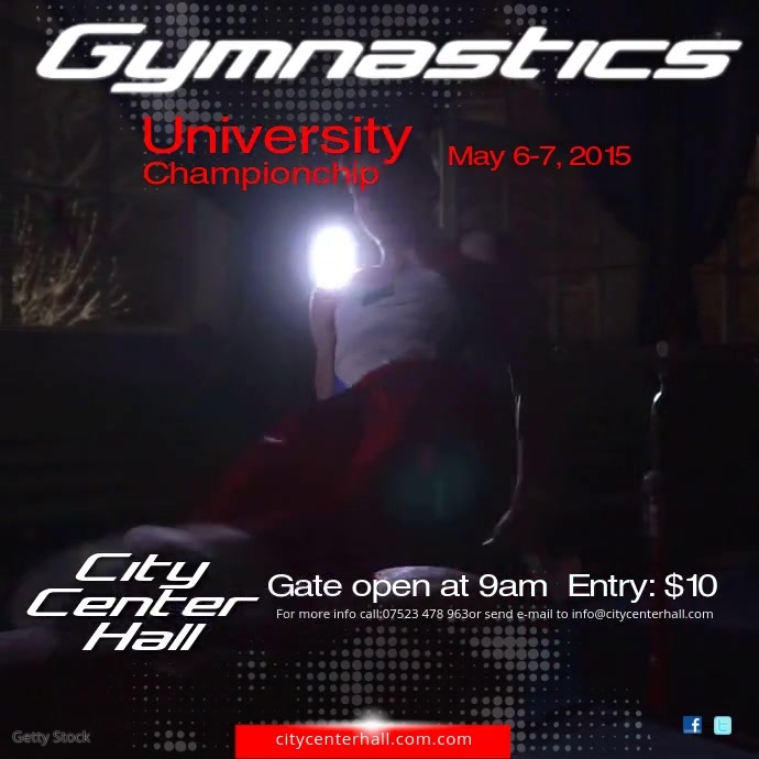 gymnastics poster Template | PosterMyWall