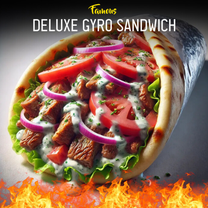 Copy of Gyro Sandwich Gyros | PosterMyWall