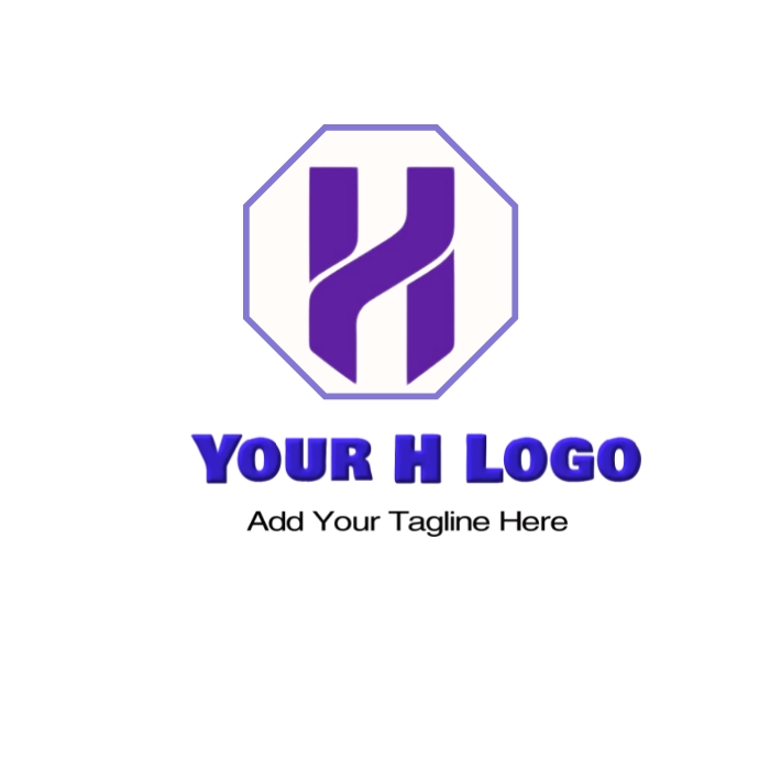 H Logo Template | PosterMyWall