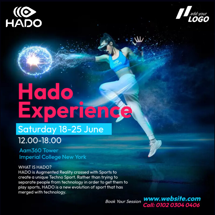 Copy of Hado- Augmented Reality Sport | PosterMyWall