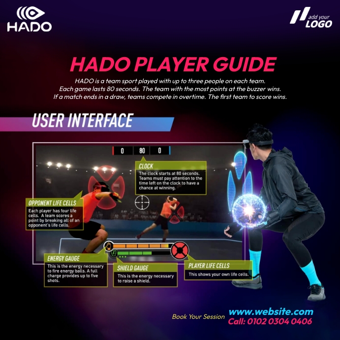 Plantilla de Hado Player Guide | PosterMyWall