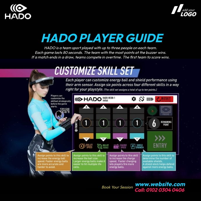 Hado Player Guide Template | PosterMyWall