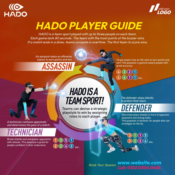 Hado Player Guide Template | PosterMyWall
