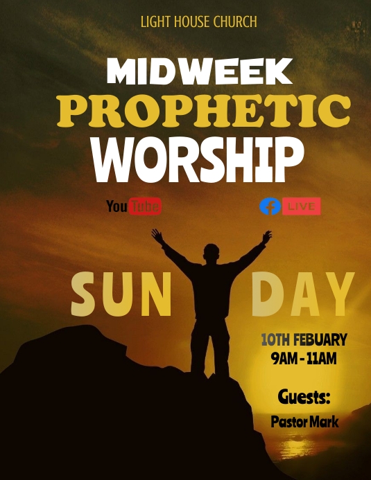 WORSHIP WEEK Template | PosterMyWall