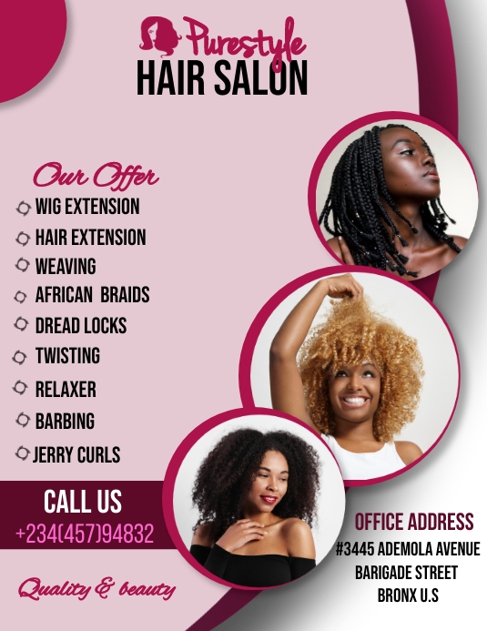 hair (1) Template | PosterMyWall