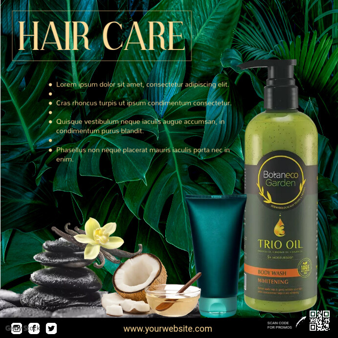 hair care ad Template | PosterMyWall