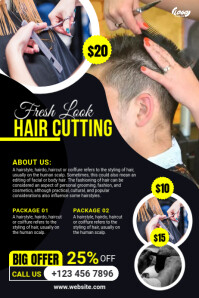 Hair Cutting Banner Template | PosterMyWall