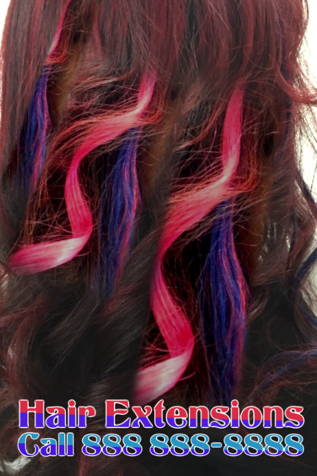 Hair Extensions Poster Template | PosterMyWall