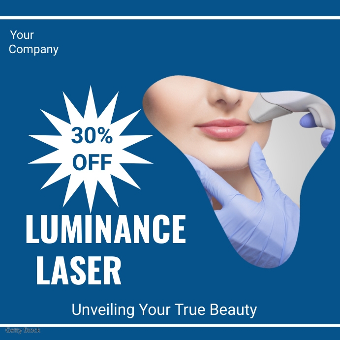 Copy of hair removal luminate laser ad | PosterMyWall