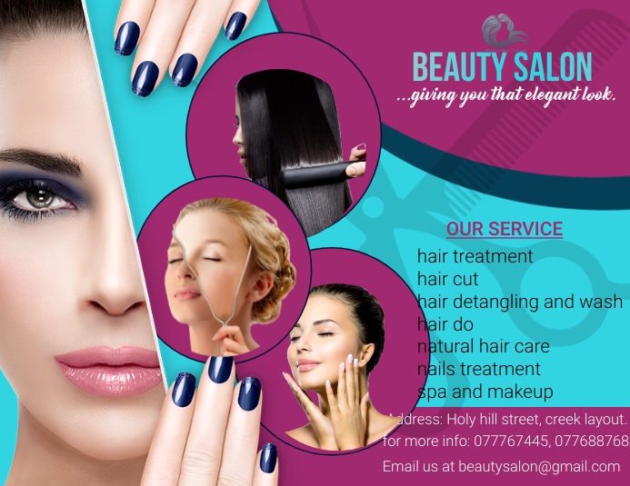 Copy of hair salon (4) | PosterMyWall