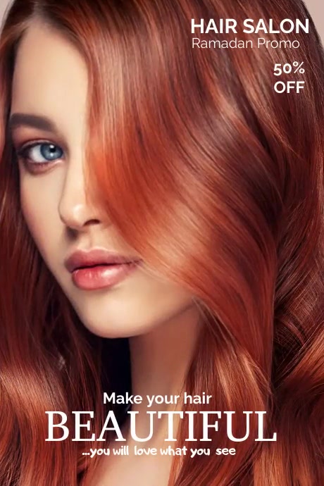 Hair Salon Ad Template | PosterMyWall