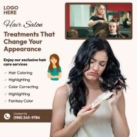 Hair Salon Ads Template | PosterMyWall