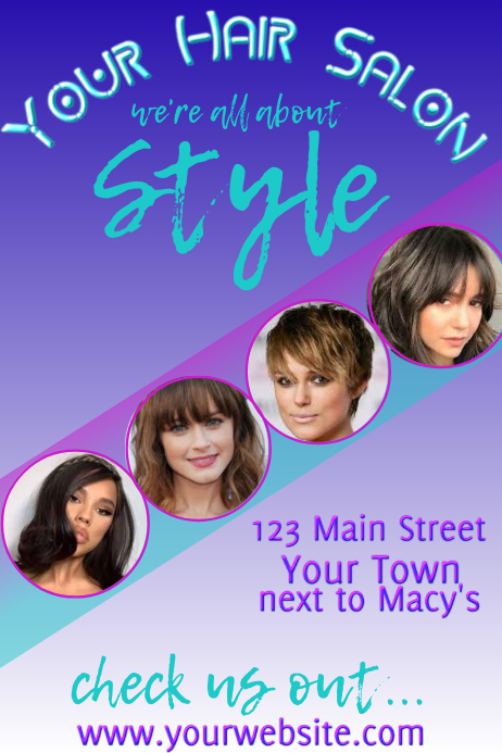 Copy of Hair Salon Advertisement | PosterMyWall