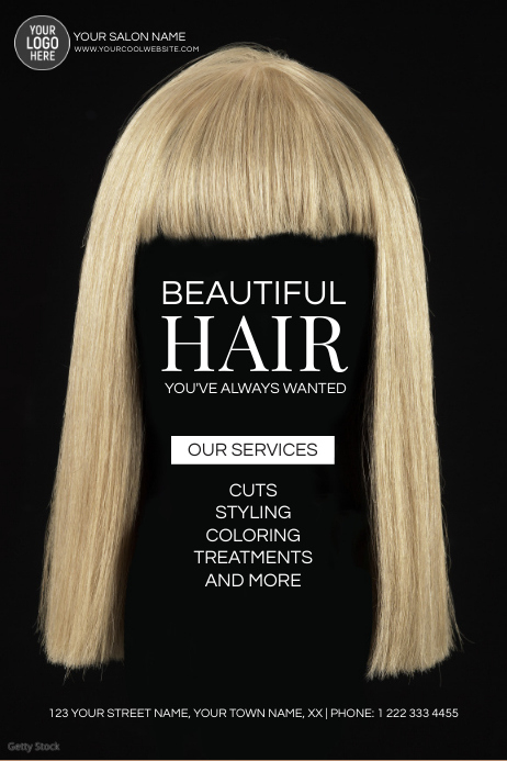 Hair Salon Poster Template | PosterMyWall