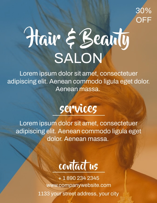 Copy of HAIR SALON POSTER | PosterMyWall