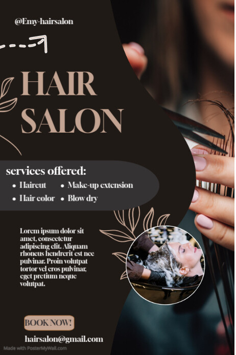 Hair Salon Poster Template | PosterMyWall
