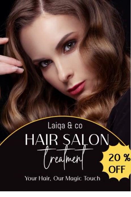 Hair Salon Promotion Poster Template | PosterMyWall